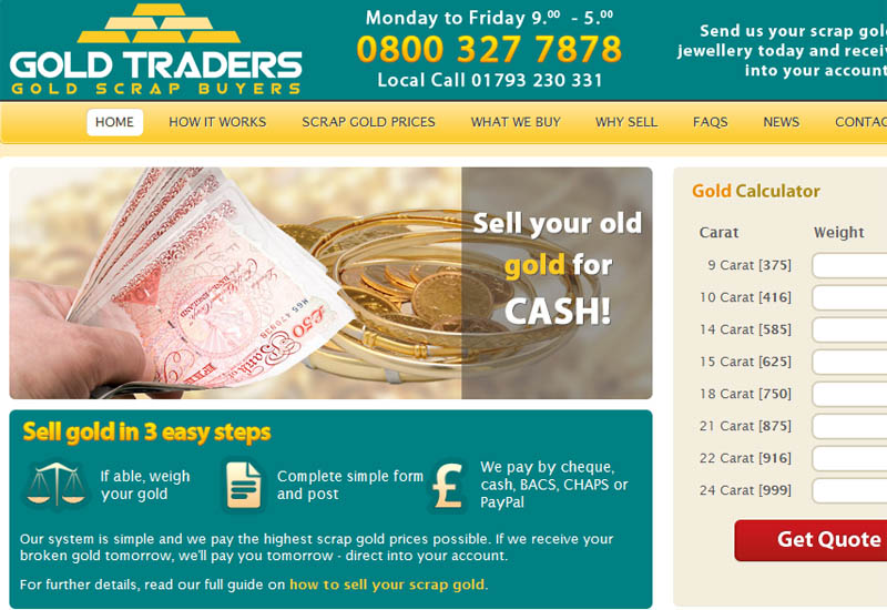 Gold-Traders makes true value gold cash calculator