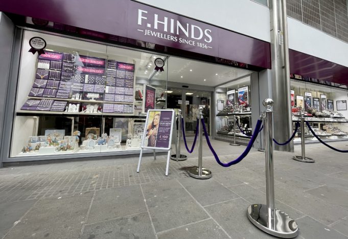 F Hinds relocates Swindon store